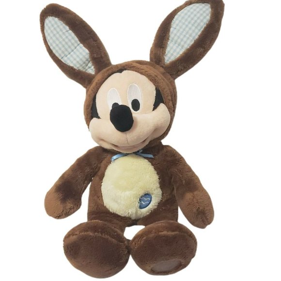 Disney | Toys | Disney Store Mickey Mouse Easter Bunny Rabbit 7 Brown ...